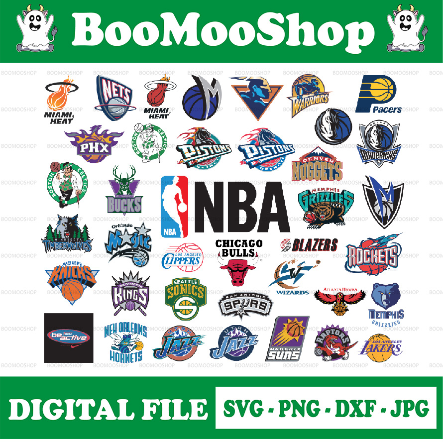 NBA Logo Bundle SVG, Nba Svg, Basketball svg, Png, Svg, Jpg, | Inspire ...