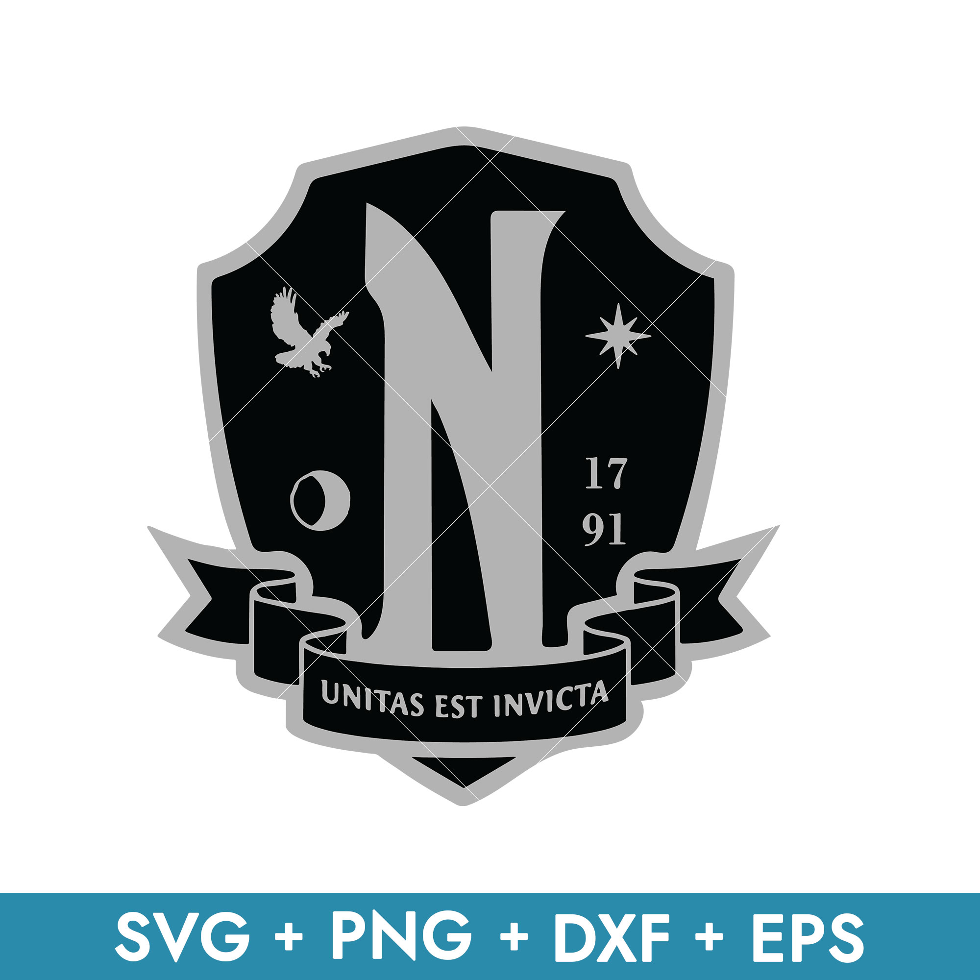 Nevermore Academy Emblem Black Svg, Nevermore Academy Svg, W | Inspire ...