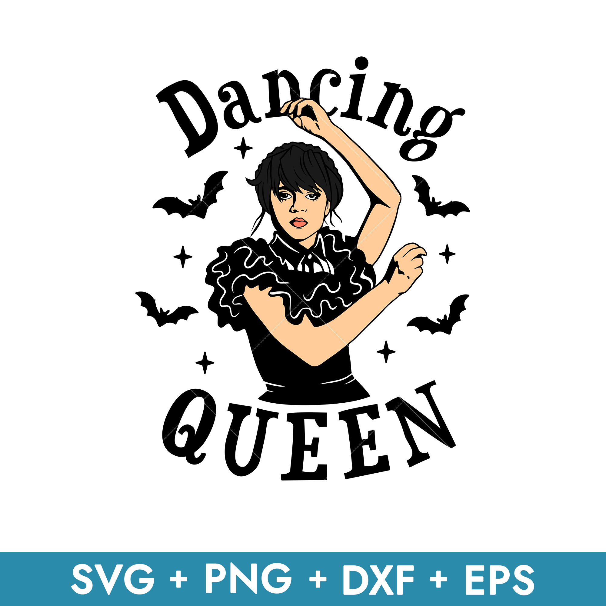 Wednesday Addams Dancing Queen Svg, Wednesday Svg, Wednesday | Inspire ...