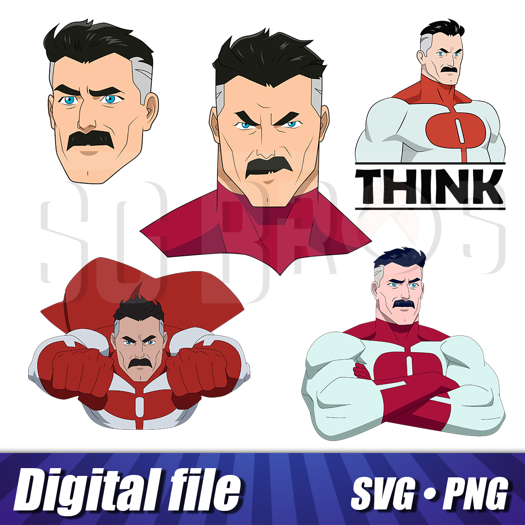 Omni-Man svg, Omni-Man png, Omni-Man cricut, Invincible | Inspire Uplift