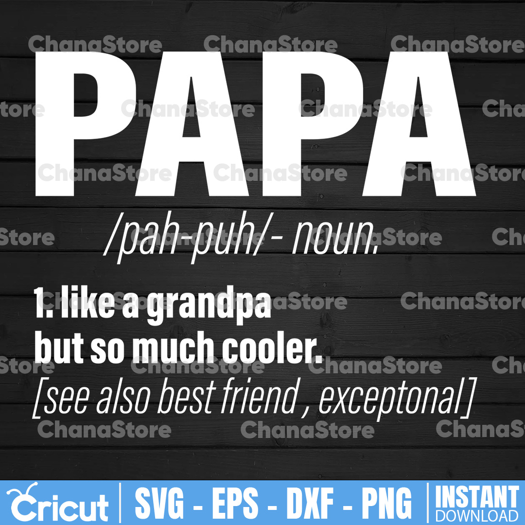 Funny Papa svg, Papa Definition svg, Papa gift svg , Papa qu - Inspire ...