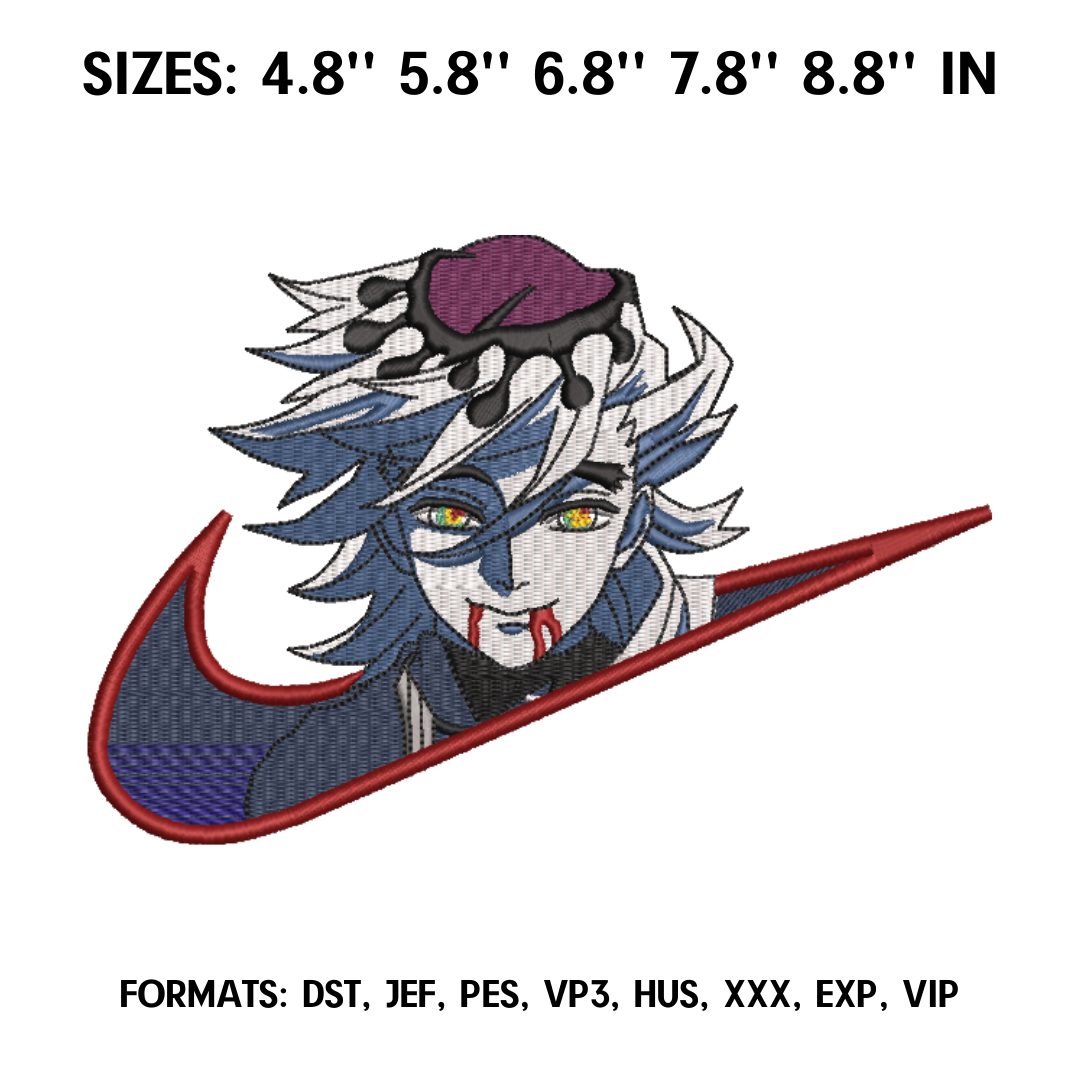 Douma Embroidery Design File, Kimetsu no yaiba Anime Embroid | Inspire ...