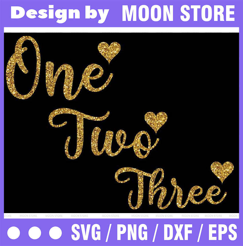 1st 2nd 3rd Birthday Pink & Gold Svg Png, Birthday Number Sv - Inspire ...