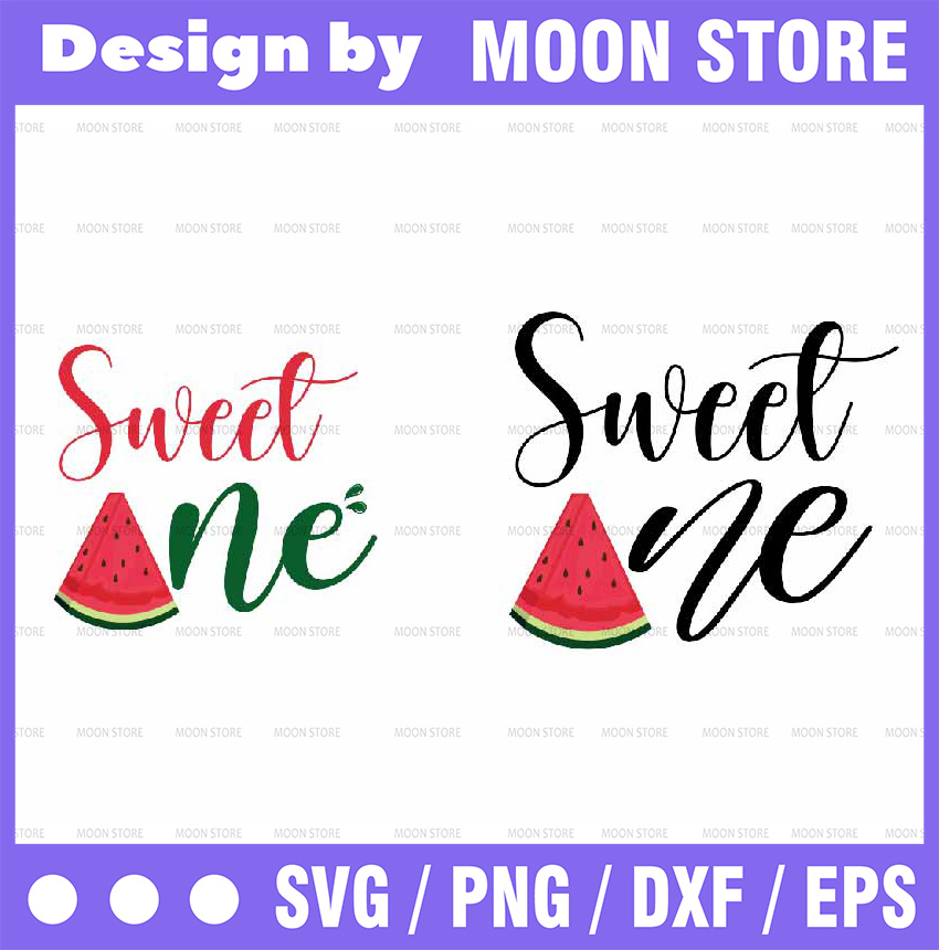 Sweet One Birthday Svg, Watermelon Birthday Svg, Sweet One S | Inspire ...