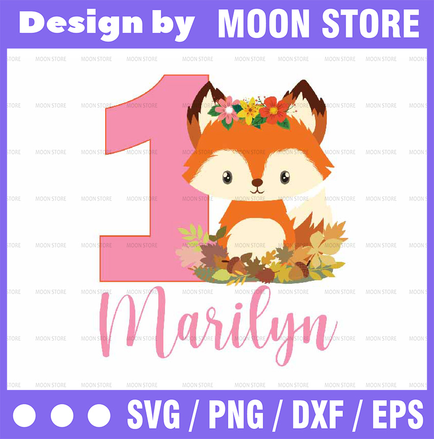 Personalized Name Fox Birthday Girl svg, Woodland Birthday s | Inspire ...