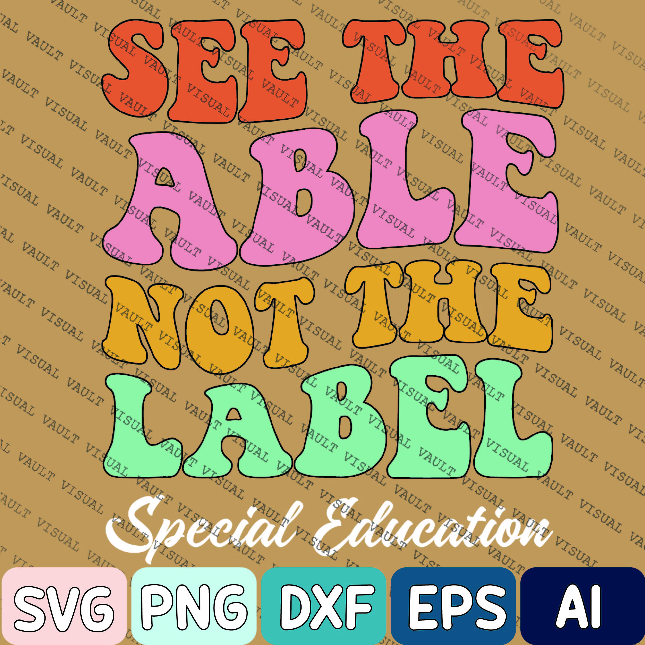See The Able Not The Label Svg, Special Ed Teacher Svg, S P - Inspire ...