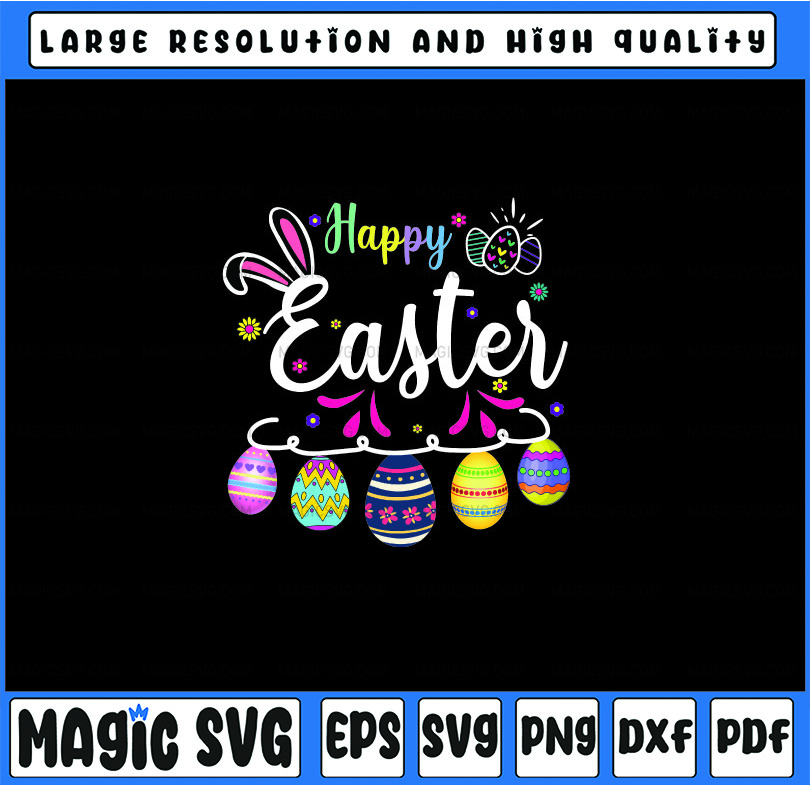 Happy Easter Digital Download, Easter, Happy Easter, PNG, Cl | Inspire ...