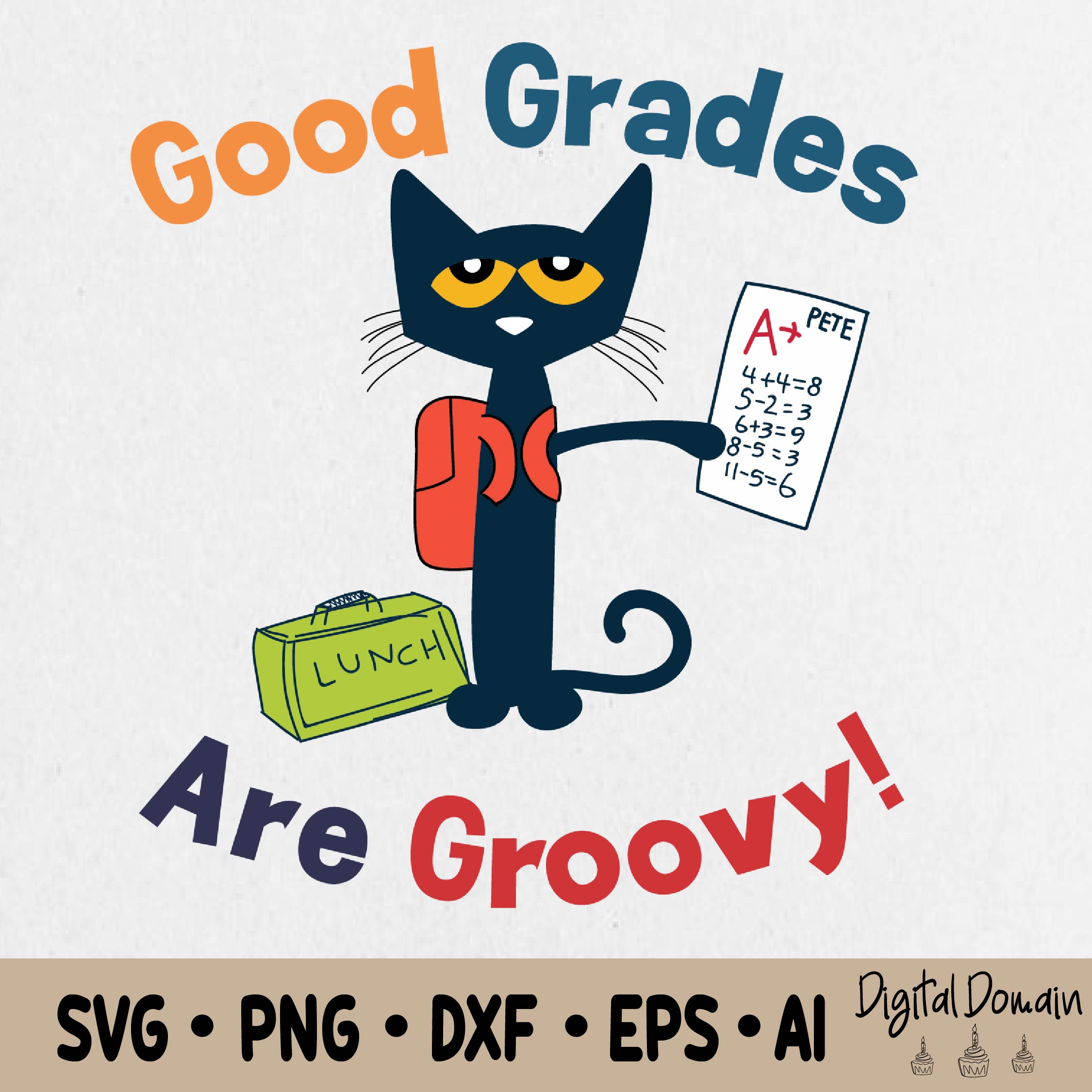 Good Grades Are Groovy Svg, Back To School Svg, Crayon Teach | Inspire ...