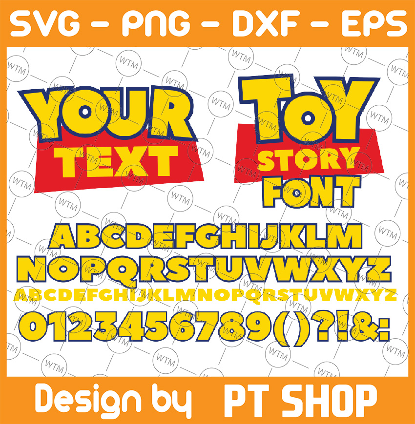Toy Story Font Svg, Toy Story Alphabet Svg, Toy Story Letter | Inspire ...