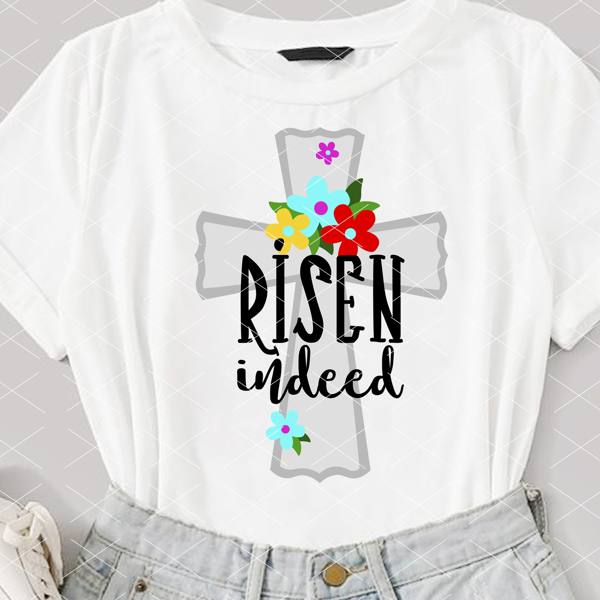 Risen indeed Quote Religious. Cross clipart Digital download | Inspire ...