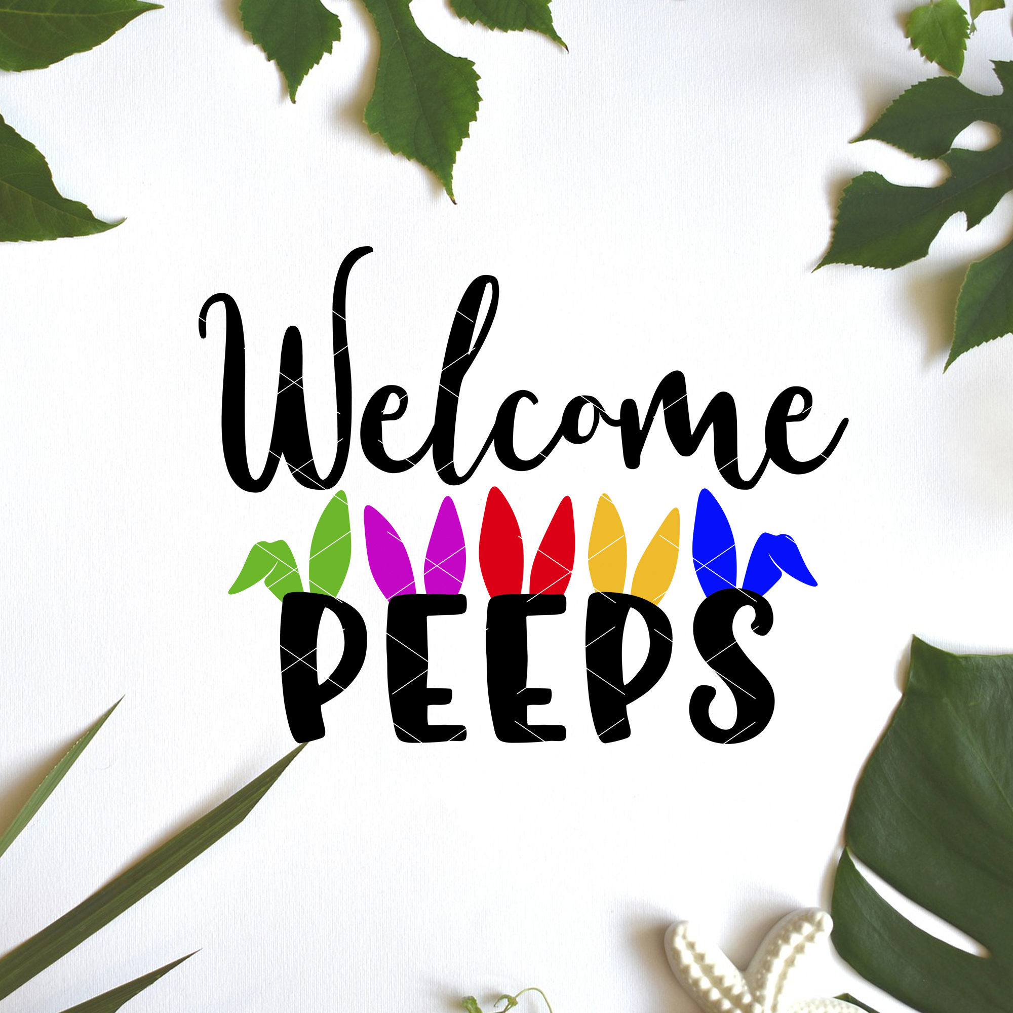Welcome peeps Quote. Easter wall art Digital downloads | Inspire Uplift