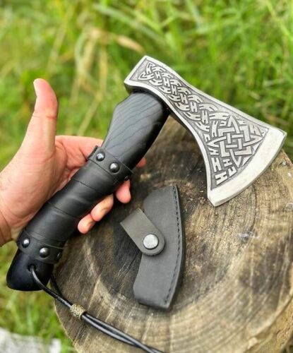Viking Handmade Forged High Carbon Steel Tomahawk, Hatchet & - Inspire ...