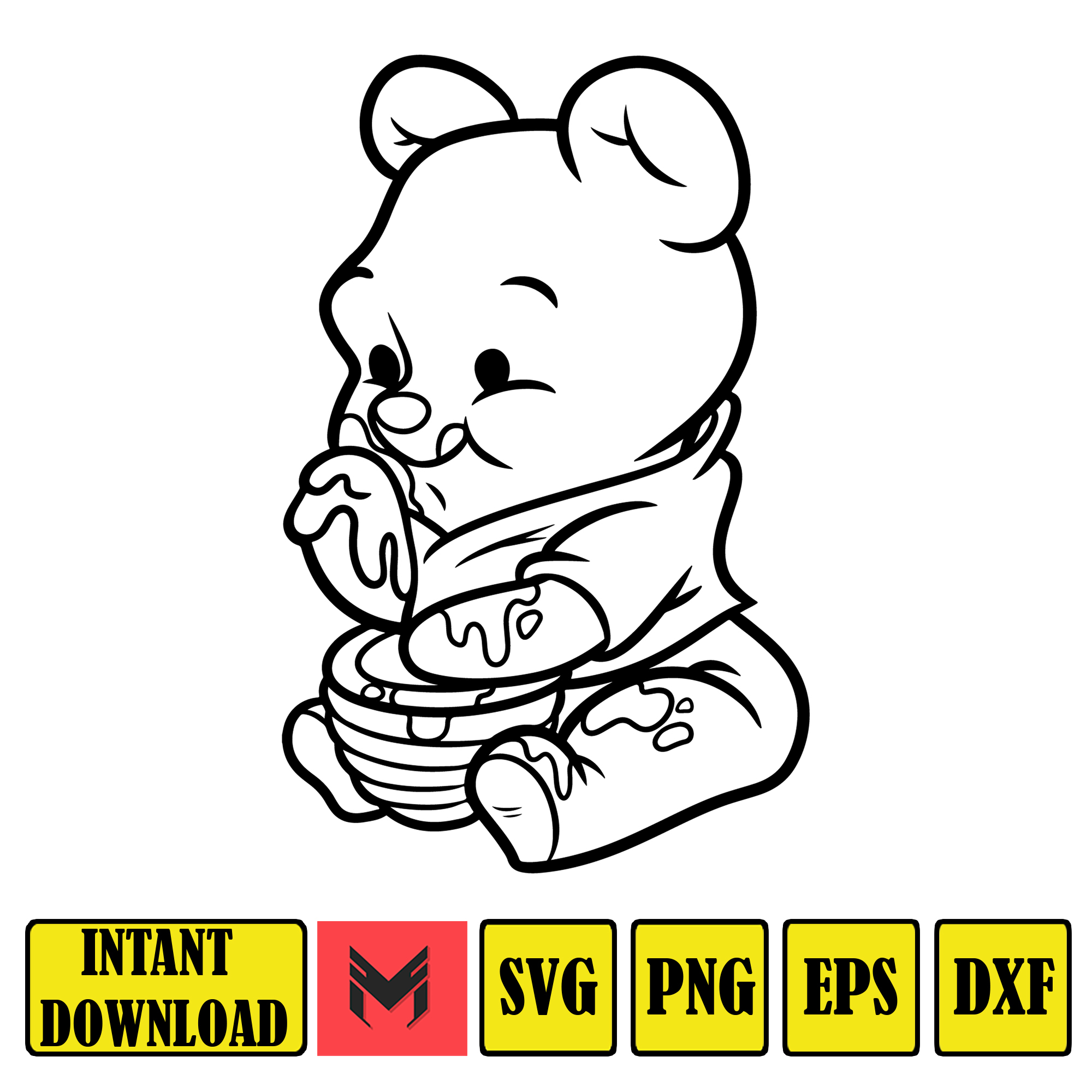 Winnie the pooh svg, Tigger svg, Eeyore svg, piglet svg, Poo - Inspire ...