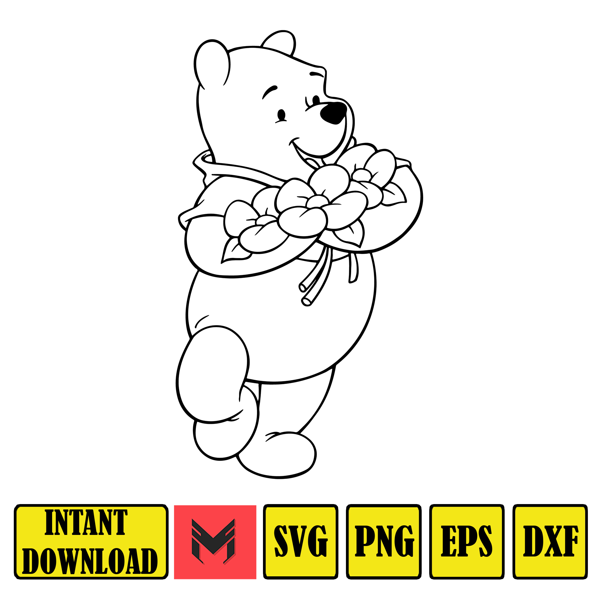 Winnie the pooh svg, Tigger svg, Eeyore svg, piglet svg, Poo | Inspire ...