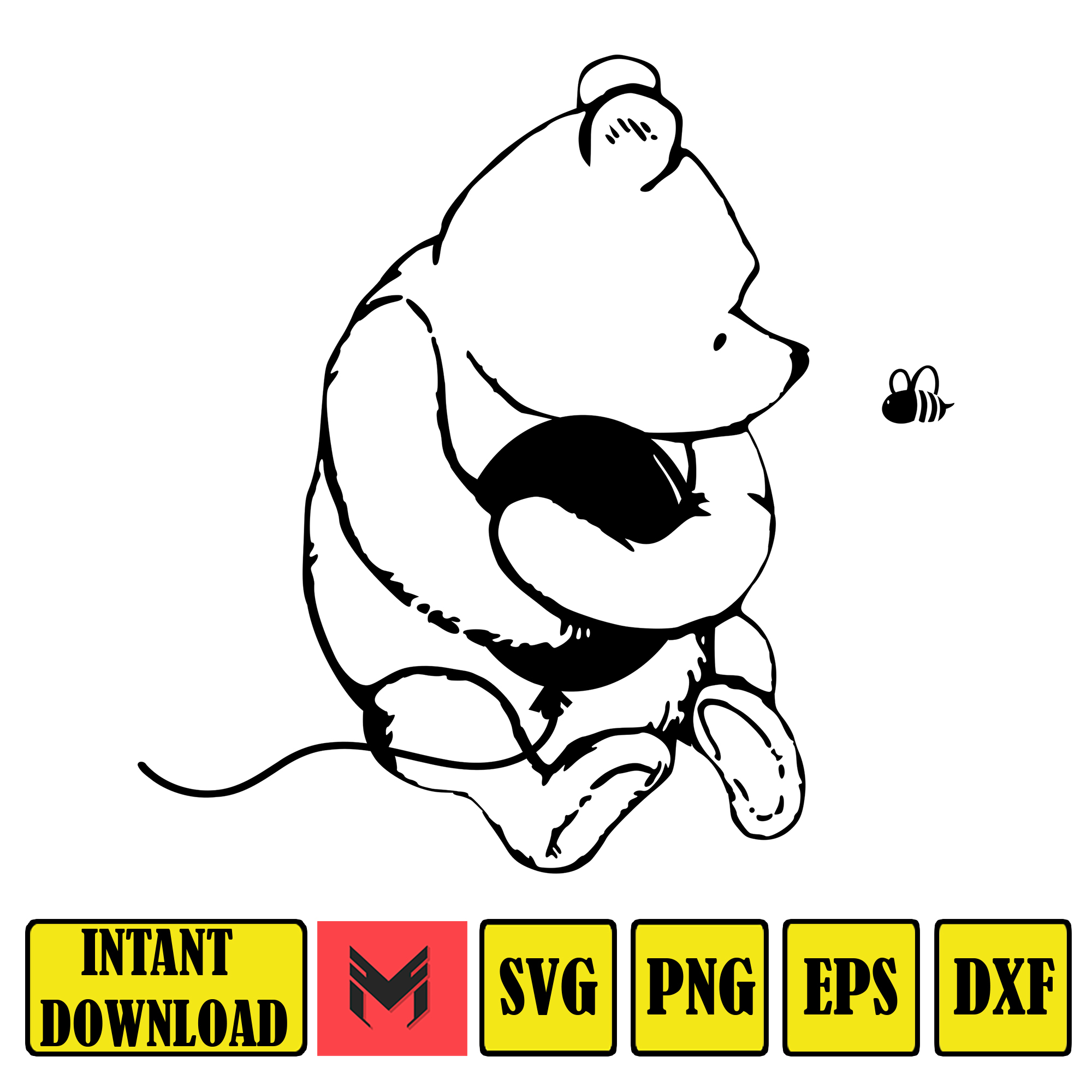 Winnie the pooh svg, Tigger svg, Eeyore svg, piglet svg, Poo | Inspire ...