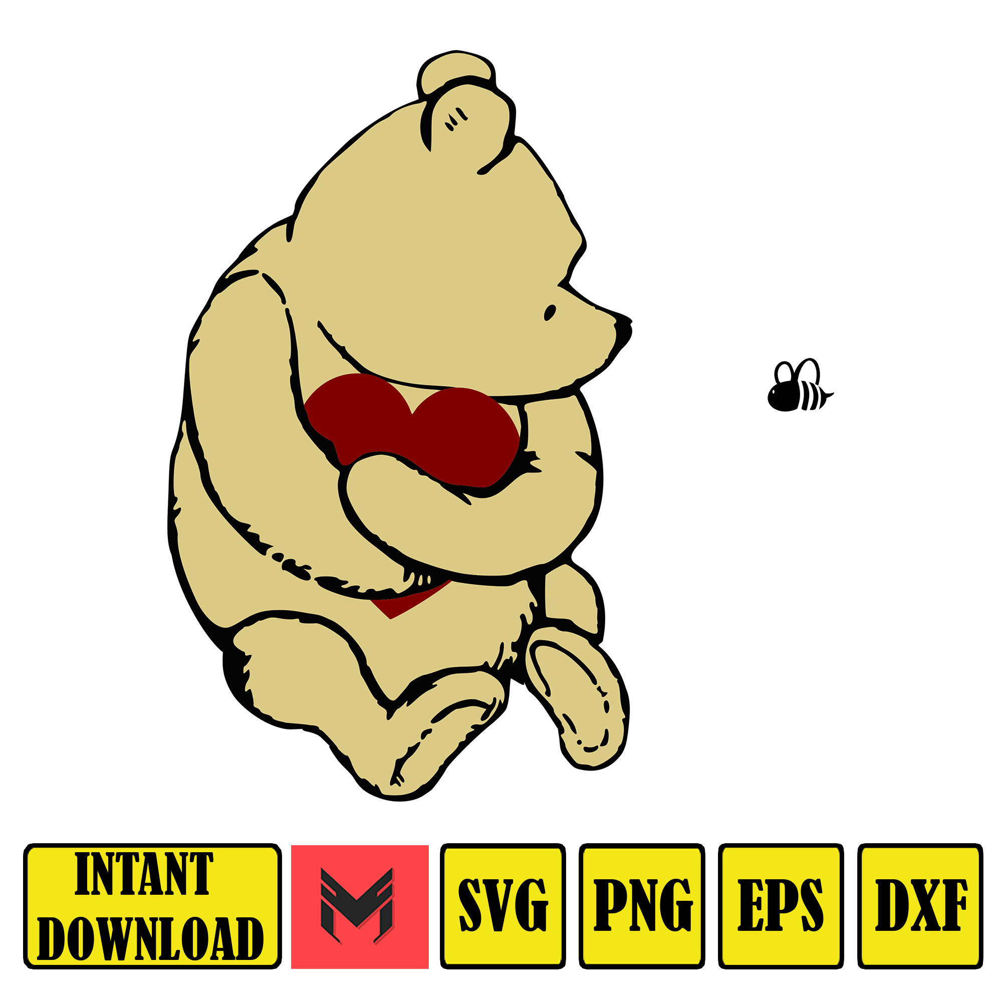 Winnie the pooh svg, Tigger svg, Eeyore svg, piglet svg, Poo | Inspire ...