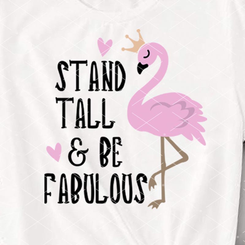 Stand tall and be fabulous Quote. Pink Flamingo pint Summer | Inspire ...