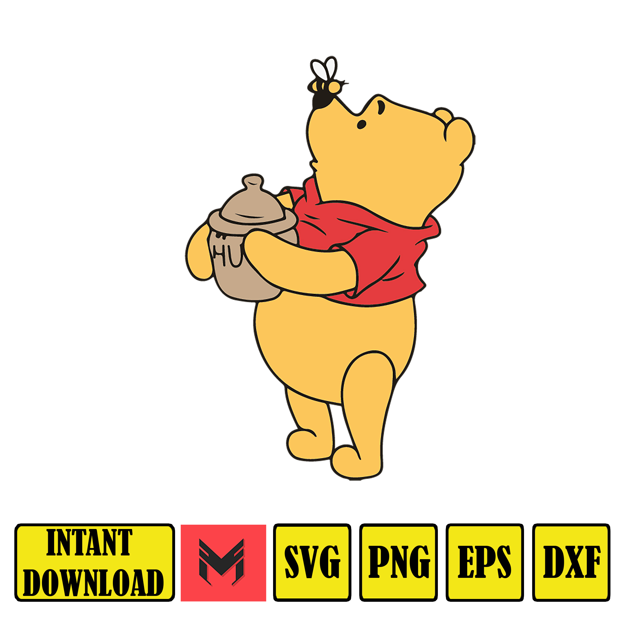 Winnie the pooh svg, Tigger svg, Eeyore svg, piglet svg, Poo - Inspire ...