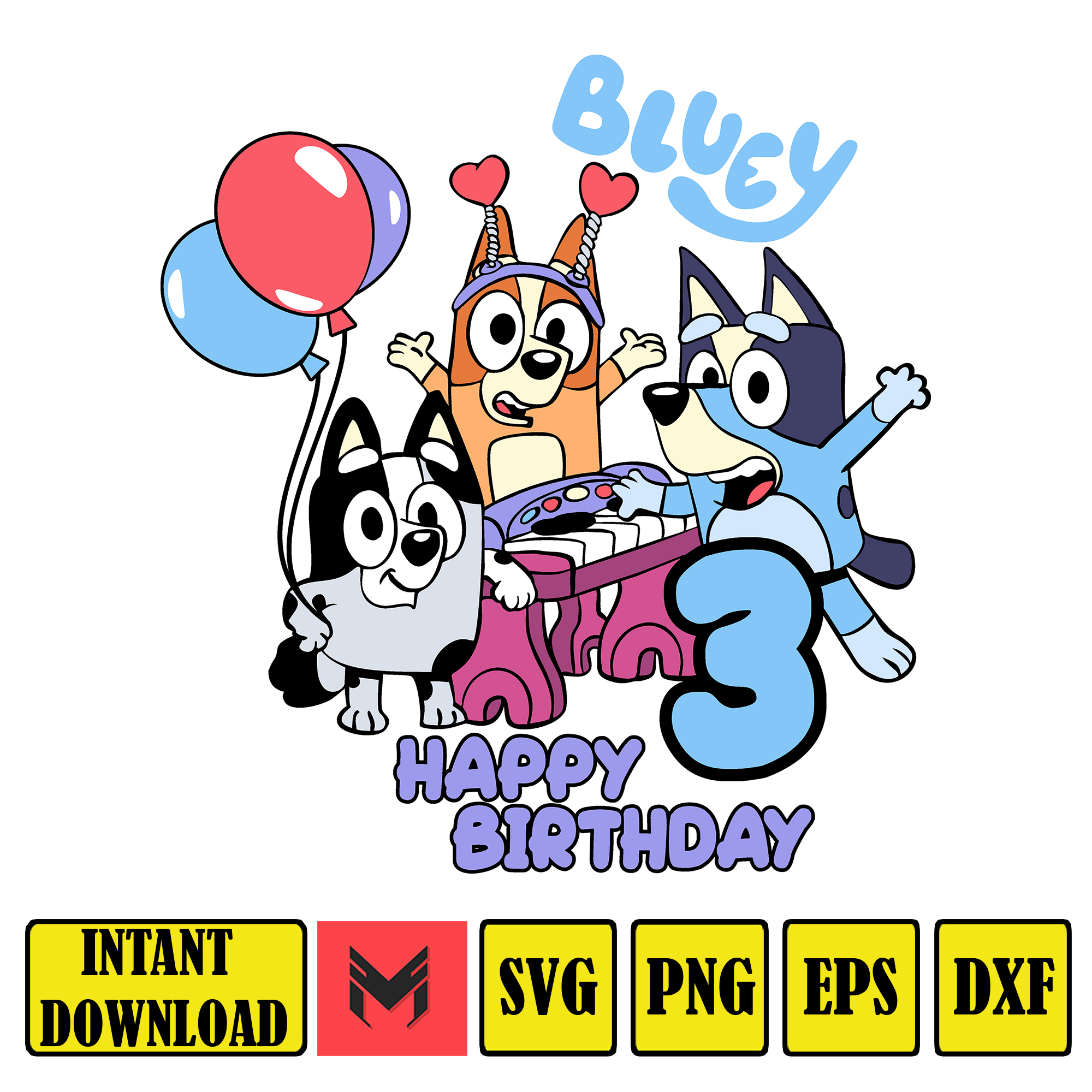 Bluey Svg, Cartoon Svg, Bluey Svg, Cartoon Svg, Bluey Svg, B - Inspire ...