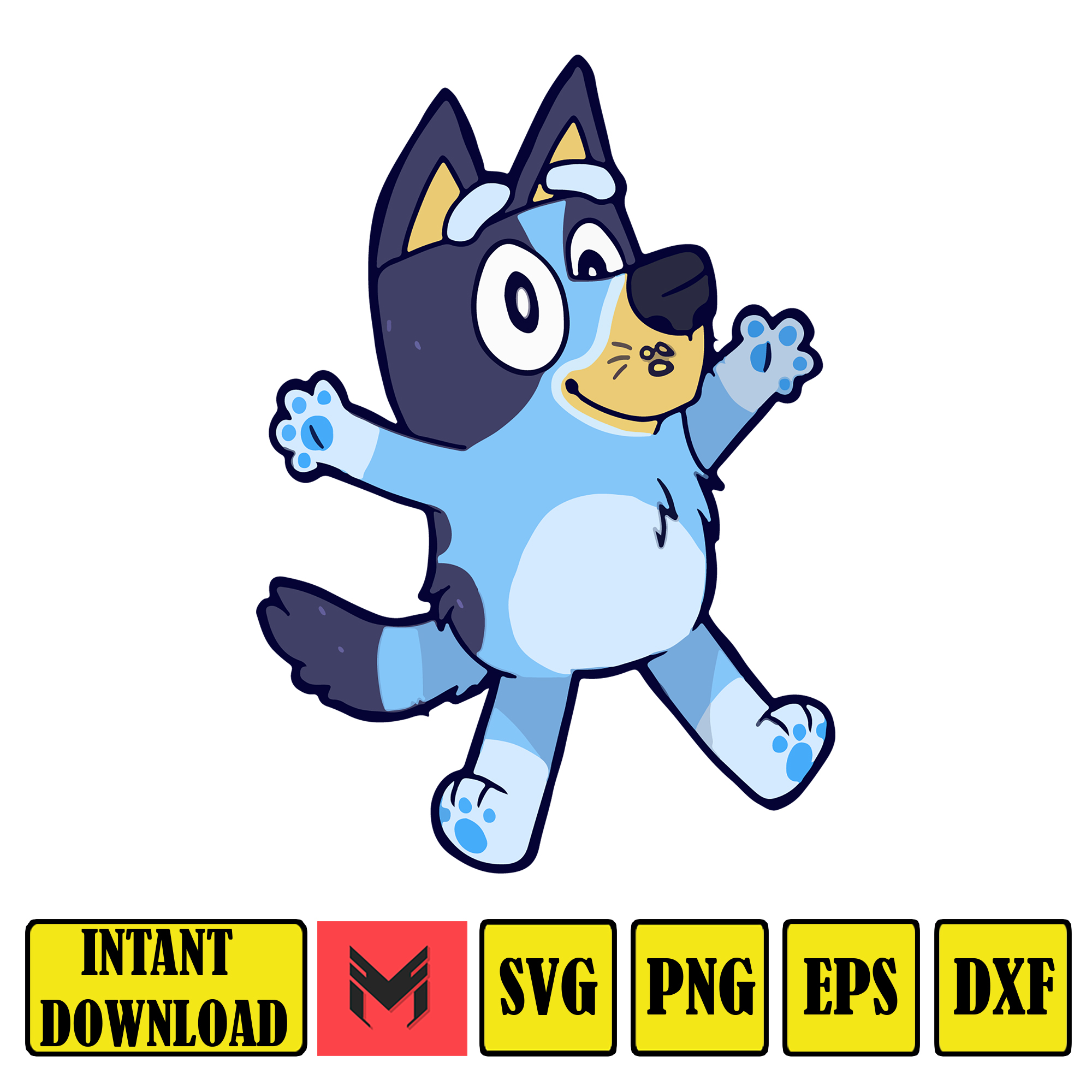 Bluey Svg, Cartoon Svg, Bluey Svg, Cartoon Svg, Bluey Svg, B - Inspire ...