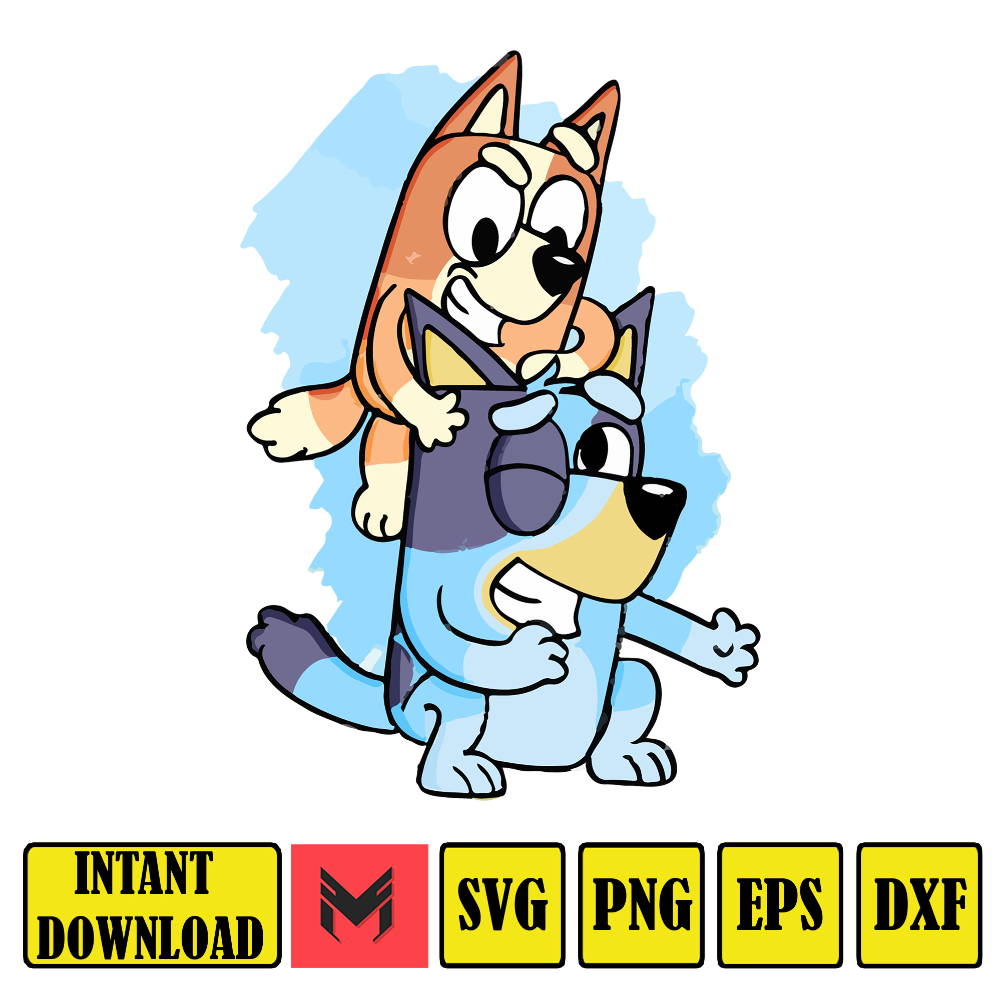 Bluey Svg, Cartoon Svg, Bluey Svg, Cartoon Svg, Bluey Svg, B | Inspire ...