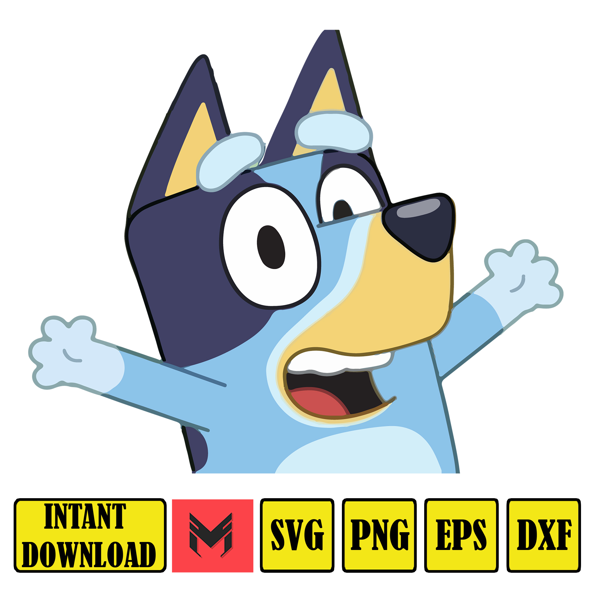 Bluey Svg, Cartoon Svg, Bluey Svg, Cartoon Svg, Bluey Svg, B | Inspire ...