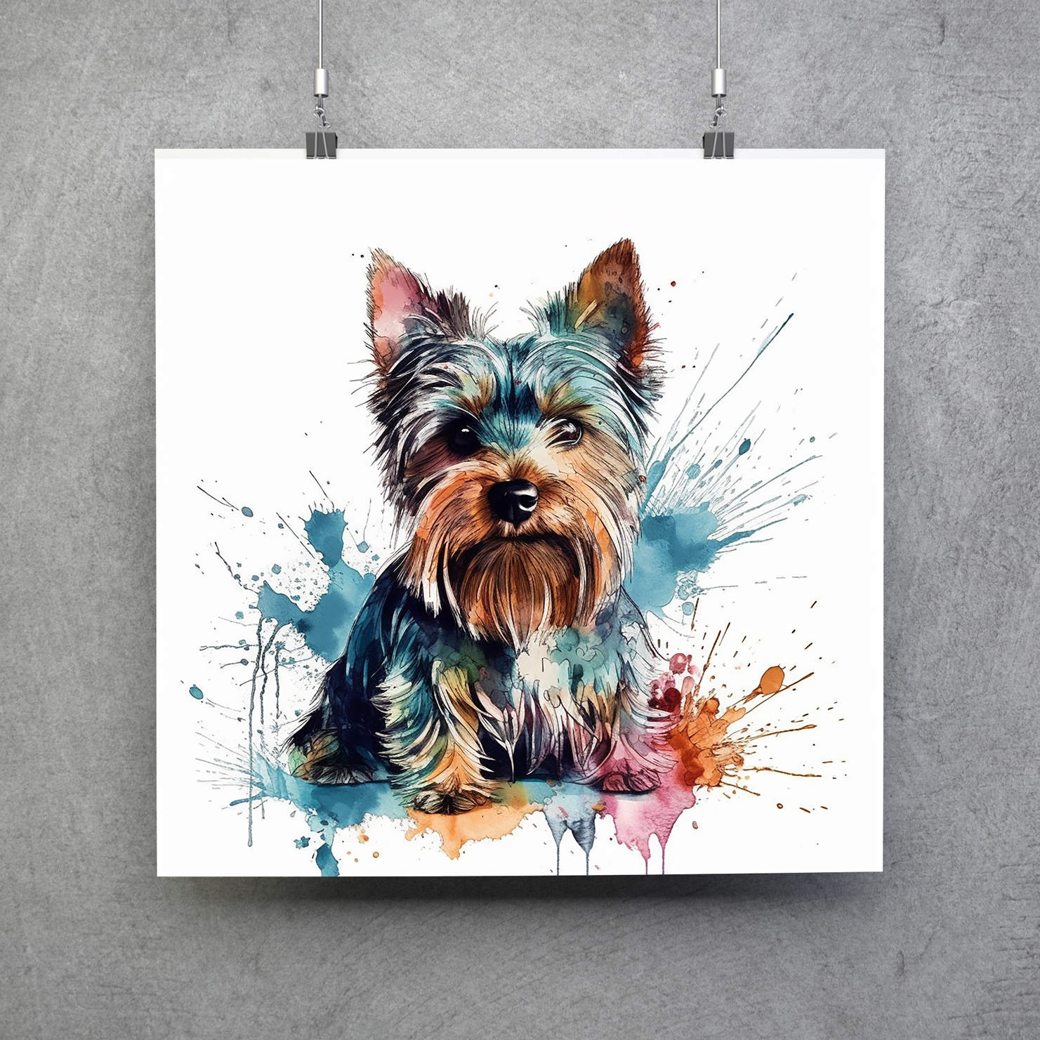 Yorkshire Terrier poster - Downloadable and Printable Digita - Inspire ...