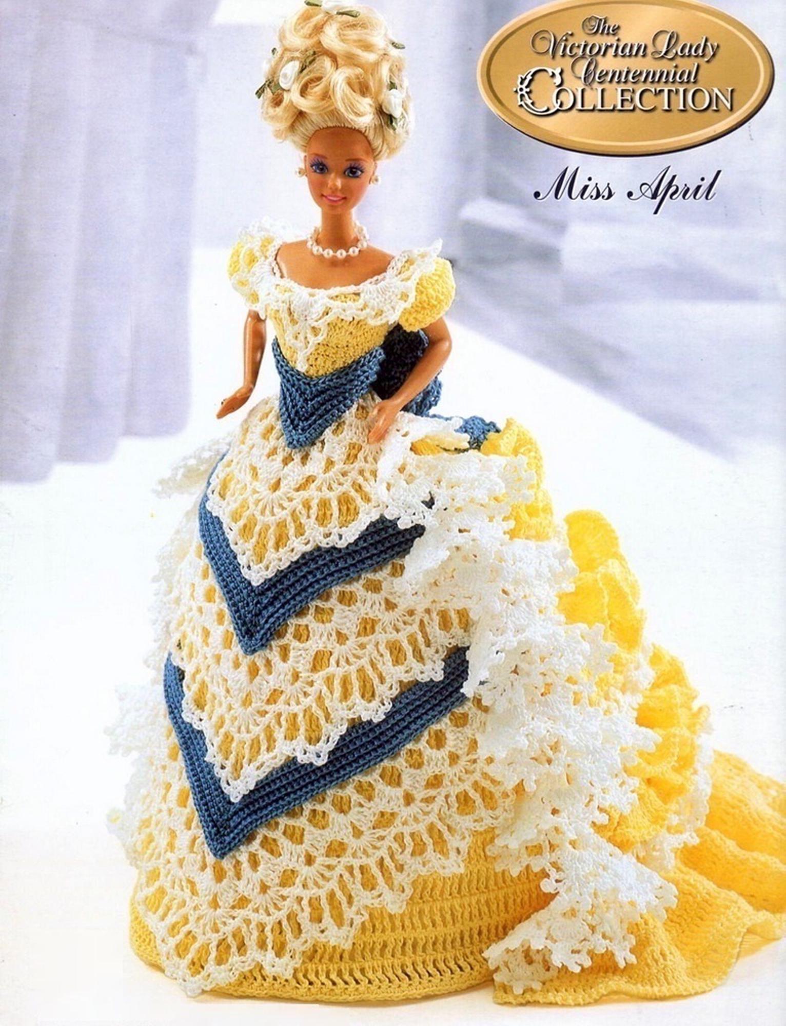 Crochet blueprint PDF -Fashion Doll Gown Crochet Pattern-Bea | Inspire ...