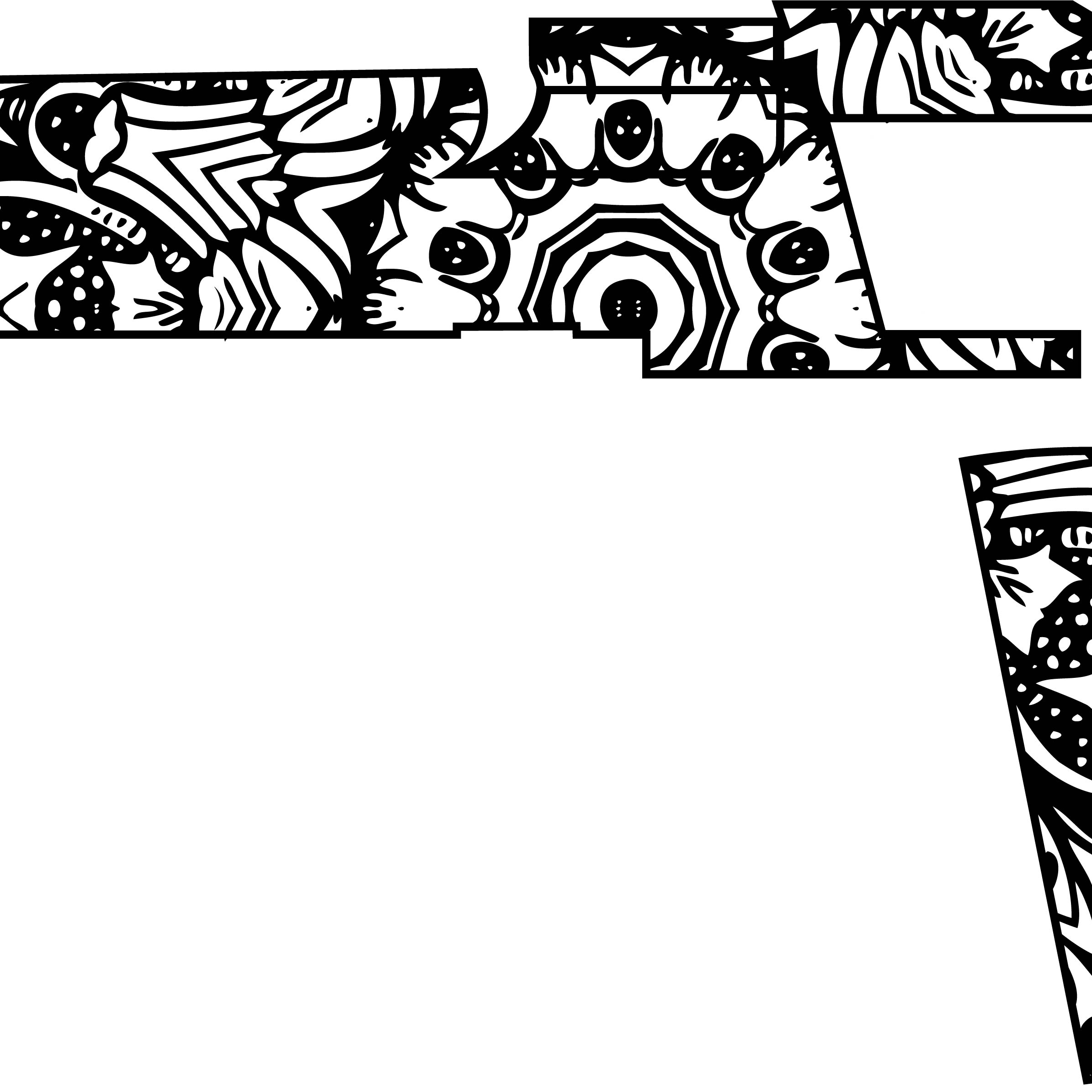 Desert Eagle Hand Gun Design svg vector file for laser engra | Inspire ...