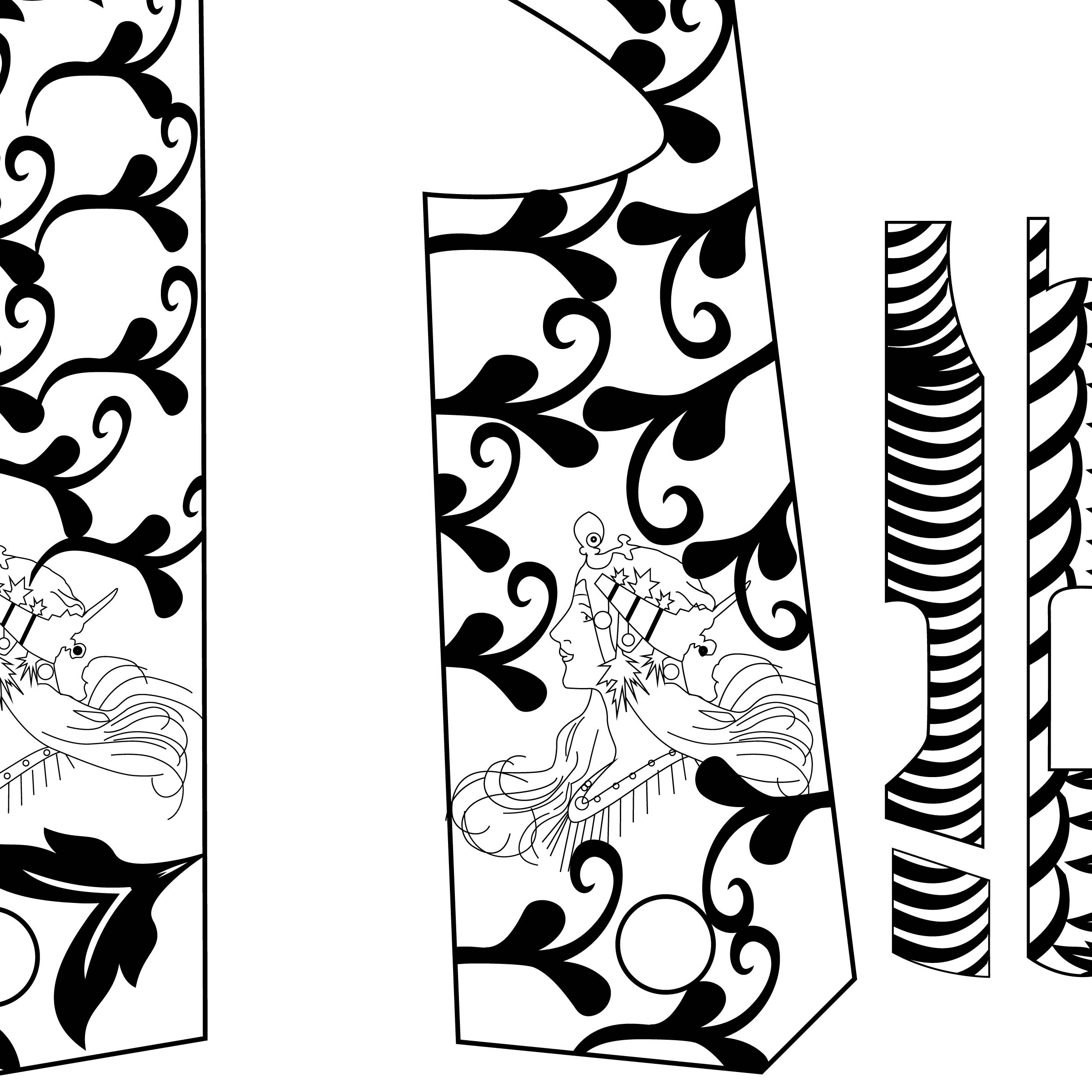 Springfield Ronin 45 Design 2 svg vector file for laser engr | Inspire ...