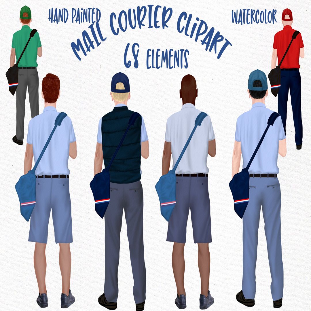 Postman clipart: "MAIL COURIER CLIPART" Mailman clipart Deli | Inspire ...