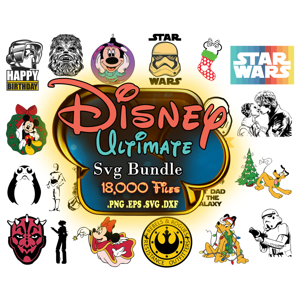 18000 Files Disney SVG Bundle | Inspire Uplift