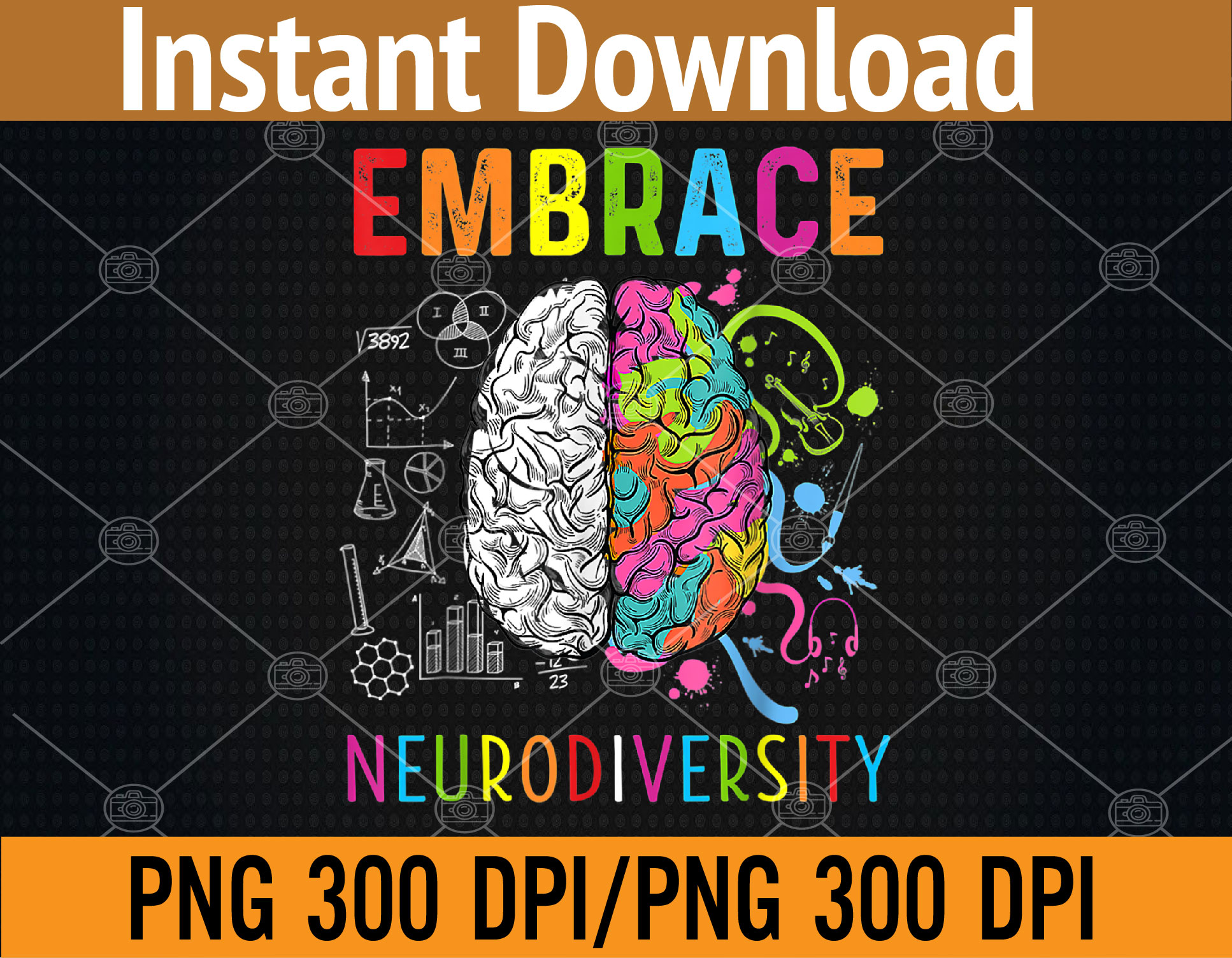 Embrace Neurodiversity Autism Awareness ASD PNG, Digital Dow | Inspire ...