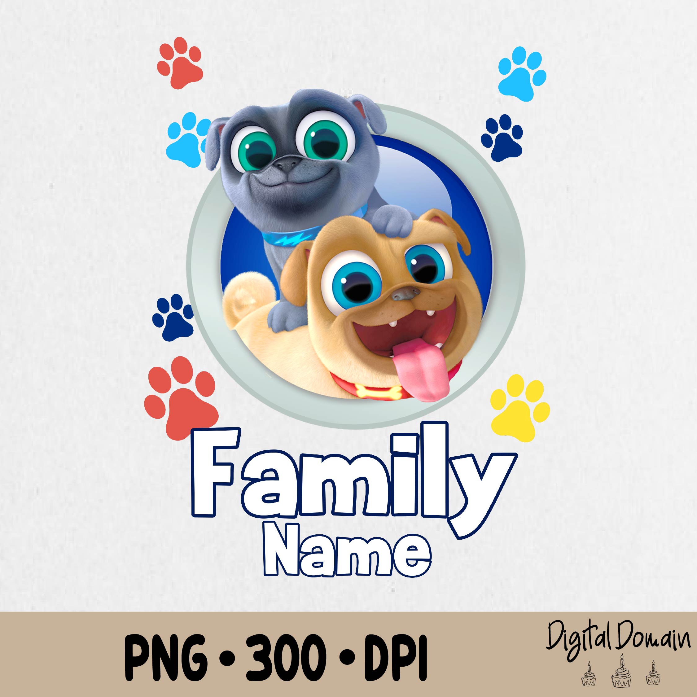 Puppy Dog Pals Birthday Family custom Png, Puppy Dog Pals Bi | Inspire ...