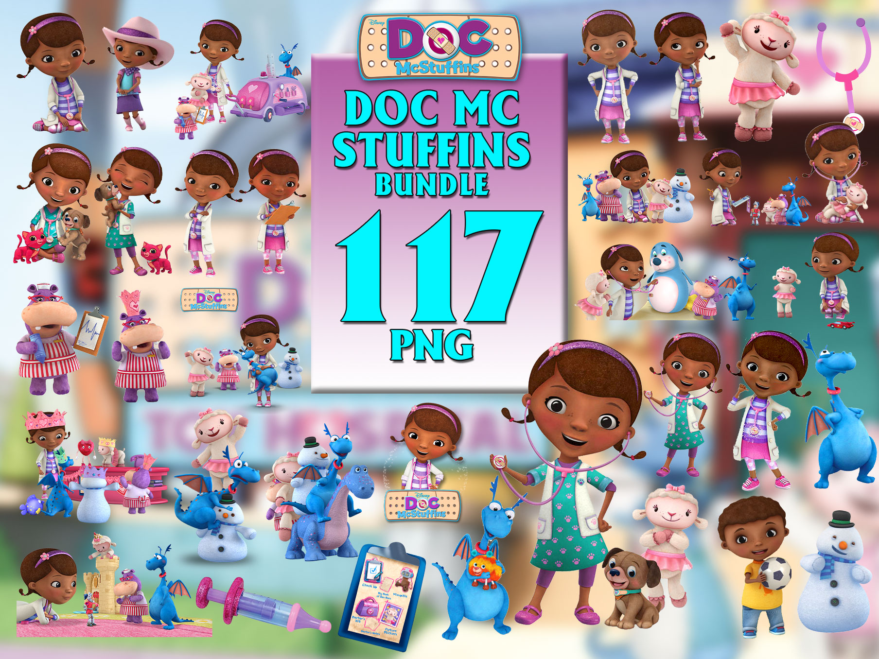 117 Files Doc McStuffins Bundle Png, Cartoon Png, Doc McStuf | Inspire ...