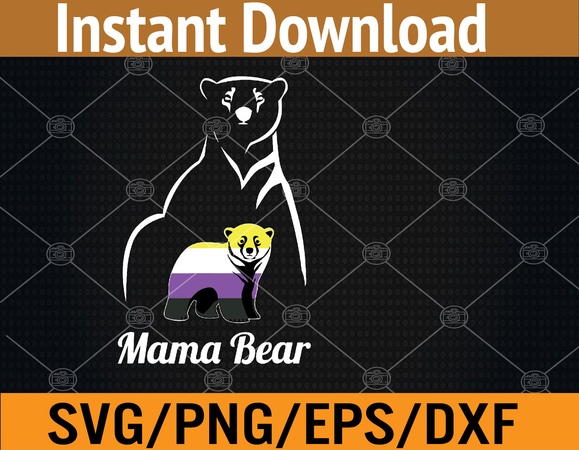 Womens LGBTQ Non-Binary Mama Bear LGBT Non-Binary Pride Enby | Inspire ...