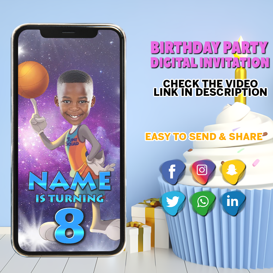 Animated Birthday invitation, birthday party invite, invitat | Inspire ...