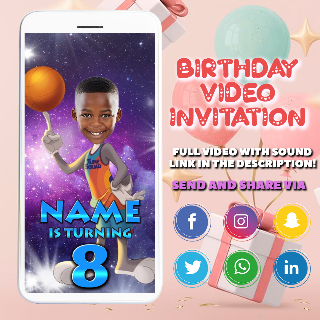 Animated Birthday invitation, birthday party invite, invitat | Inspire ...