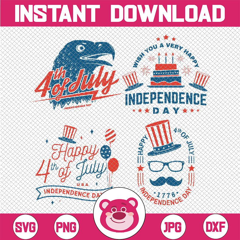 4th Of July SVG Bundle / Cut Files / Clip art / Independenc | Inspire ...