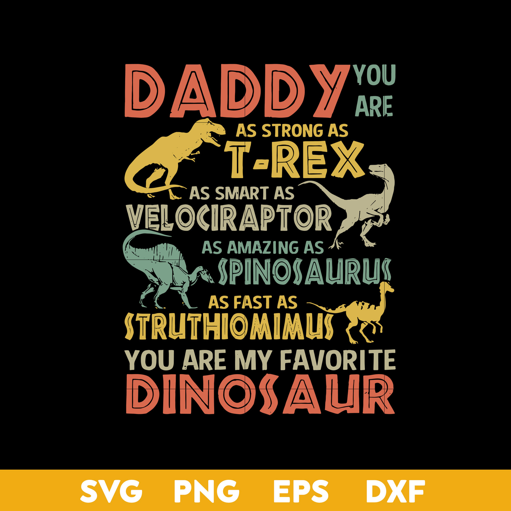 Daddy You Are As Strong As T Rex Svg, Dinosaur Dad Svg, Fath - Inspire ...