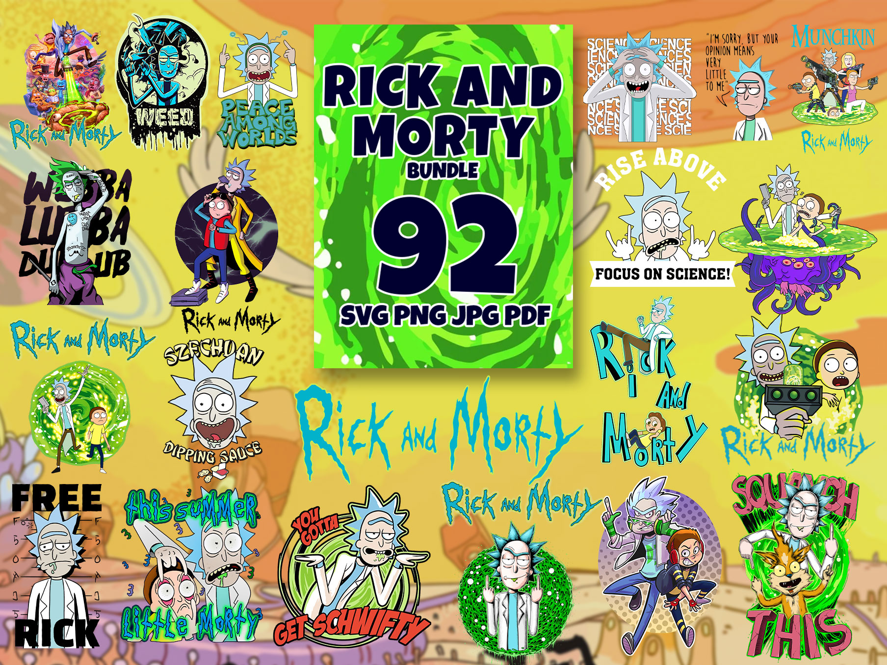 92 Files Rick And Morty Bundle Svg, Trending Svg, Rick And M | Inspire ...