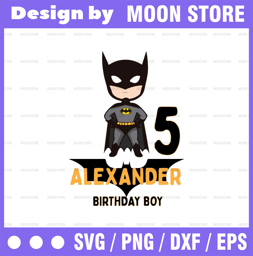 Personalized Name Batman Birthday Svg, Batman Birthday Svg, | Inspire ...