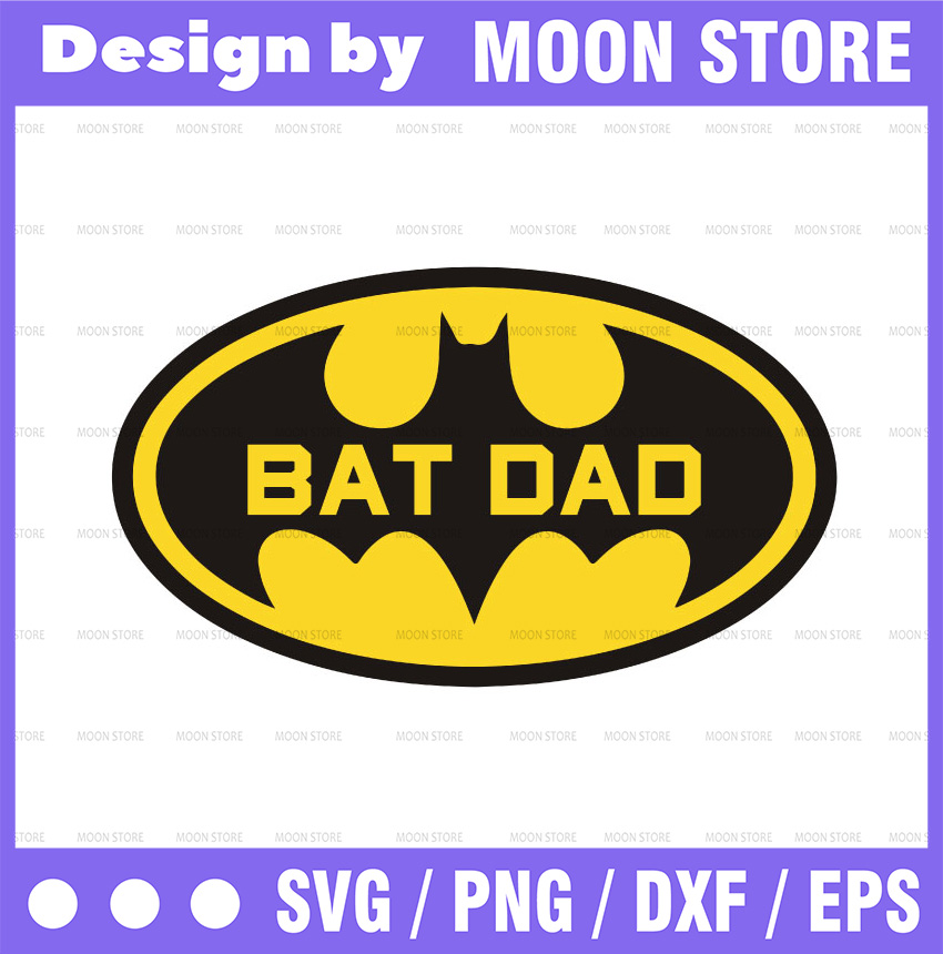 BatMan Dad Logo Svg, Super Dad, Super Dadman Bat Hero Funny, - Inspire ...