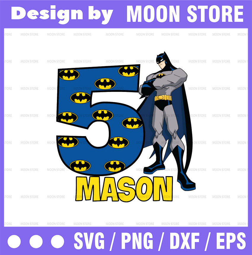 Personalized Name Batman Birthday Svg, Batman Birthday Svg, | Inspire ...