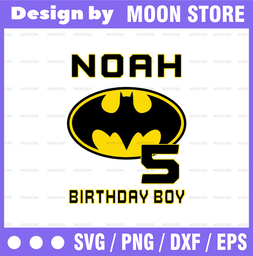 Personalized Name Batman Birthday Svg, Boys Birthday Svg, Di | Inspire ...