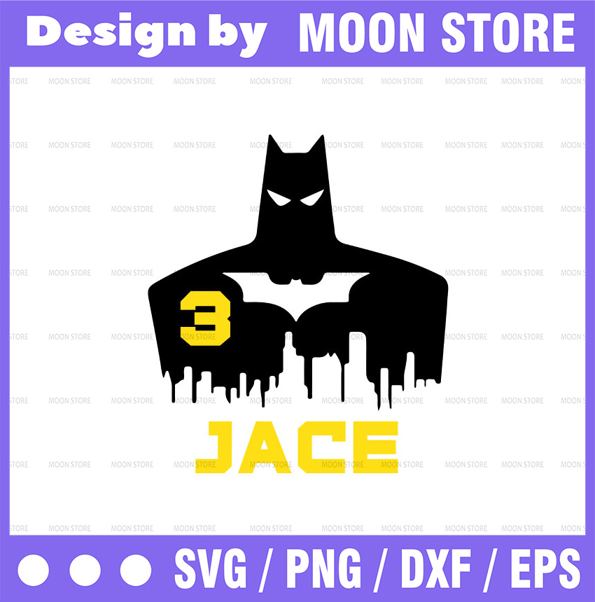 Personalized Name Batman Birthday Svg, Boys Birthday Svg, Di | Inspire ...