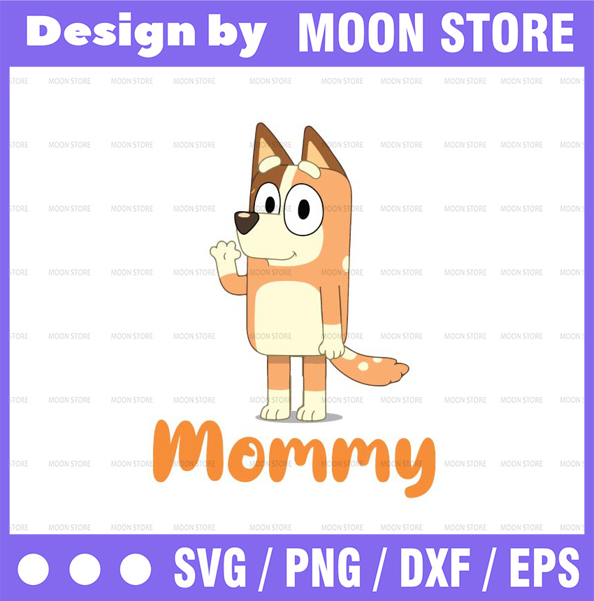 Bluey Mum Mother's Day Svg, Bluey Mom Ladies Svg, Bluey Mum - Inspire ...