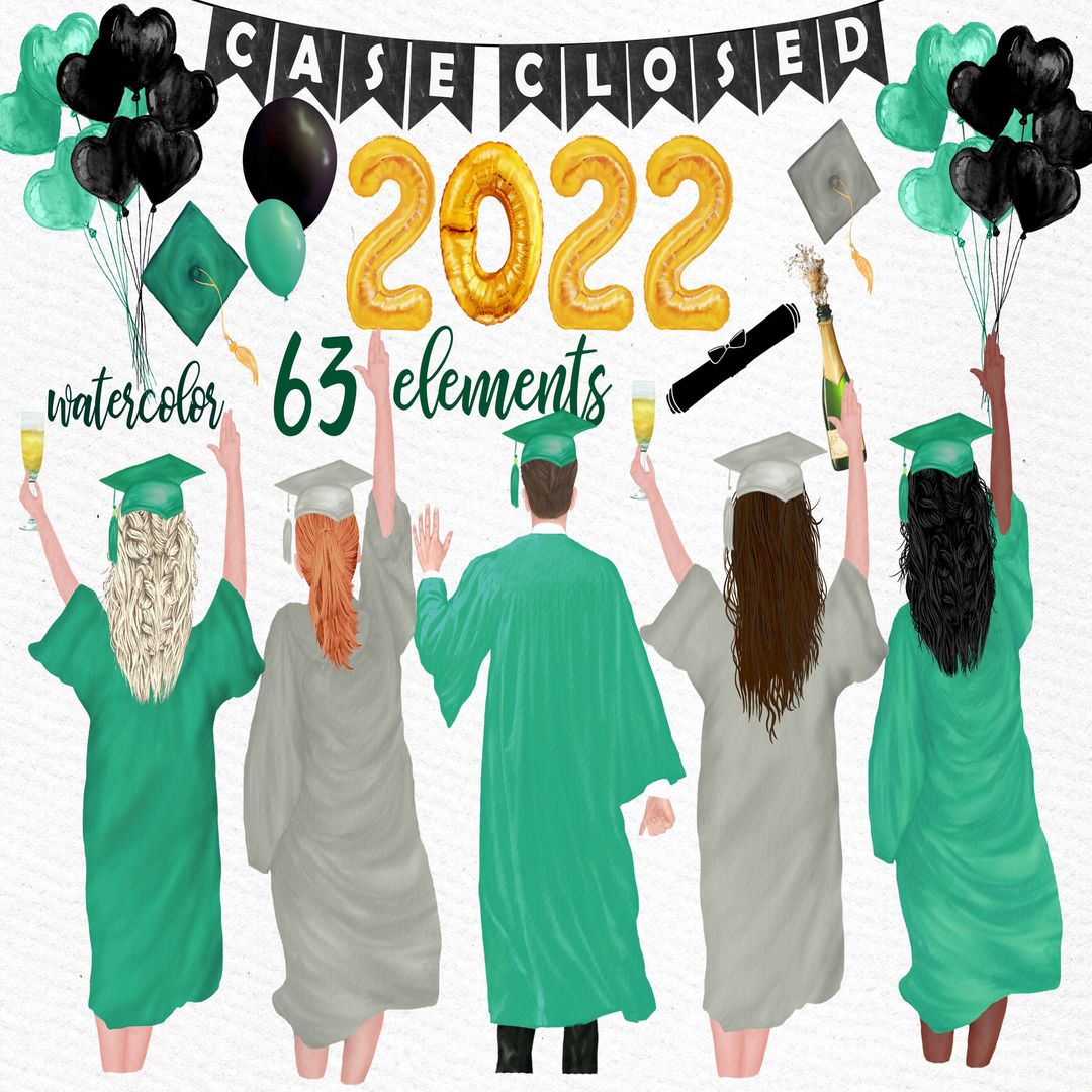 Graduation Clipart: "GRADUATING STUDENTS" Graduate Congrats - Inspire ...