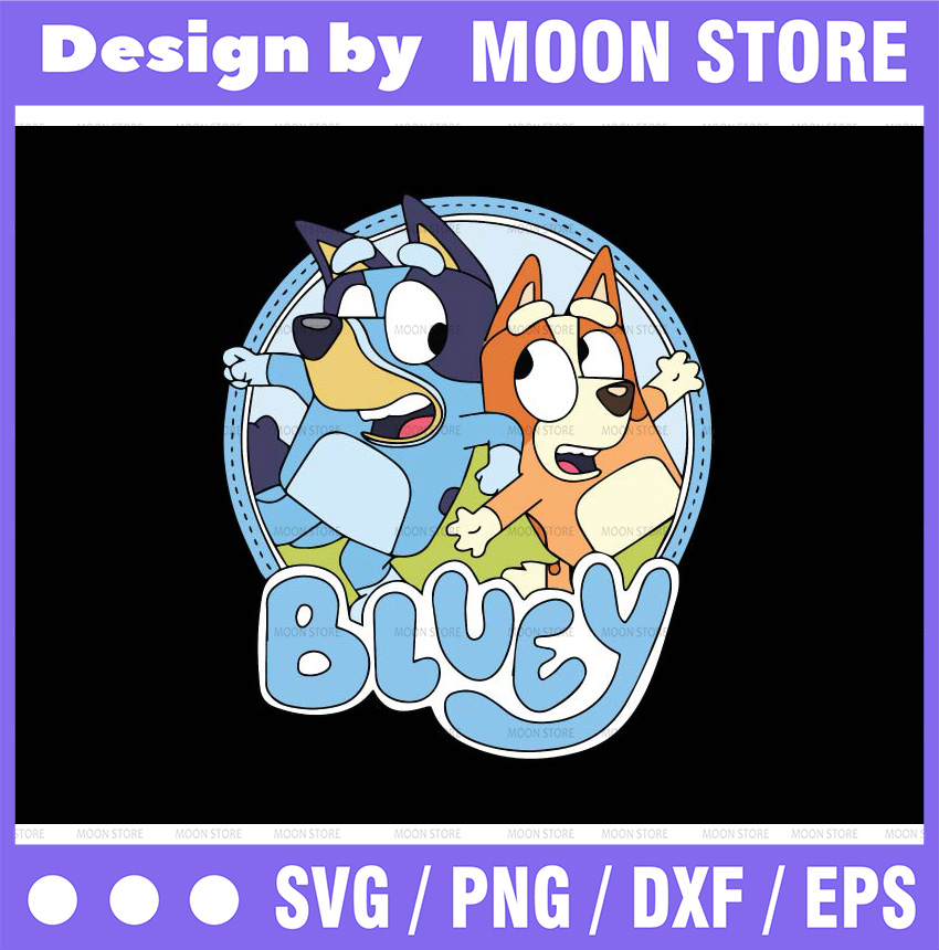 Bluey SVG, Bluey Party, Bluey Family, Bluey Dance Mode, Blue | Inspire ...