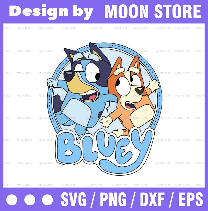 Bluey SVG, Bluey Party, Bluey Family, Bluey Dance Mode, Blue | Inspire ...